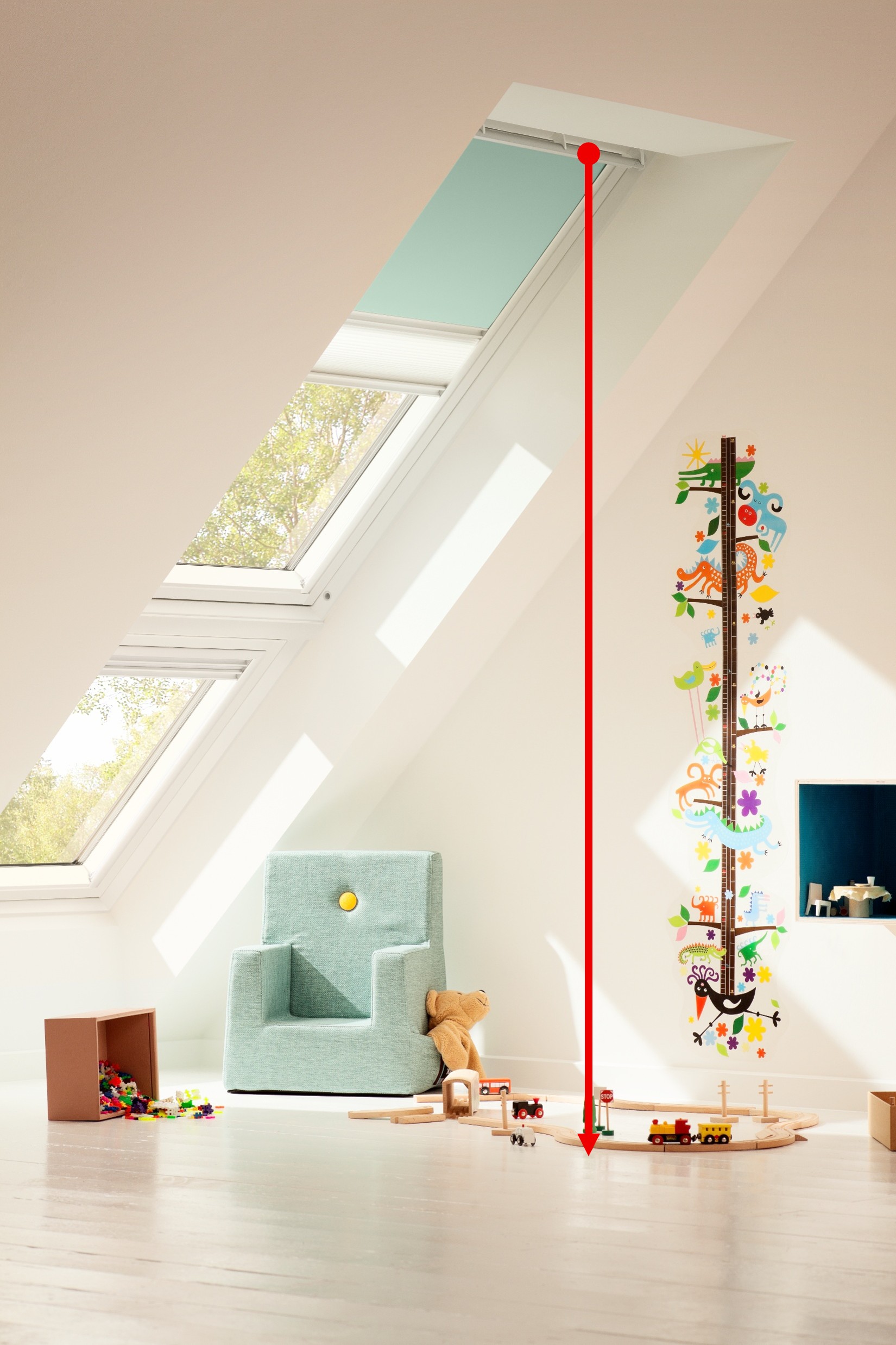 How to correctly measure window height from floor level | VELUX Support