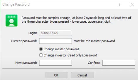 How do I reset my MT4 password? - IG UK