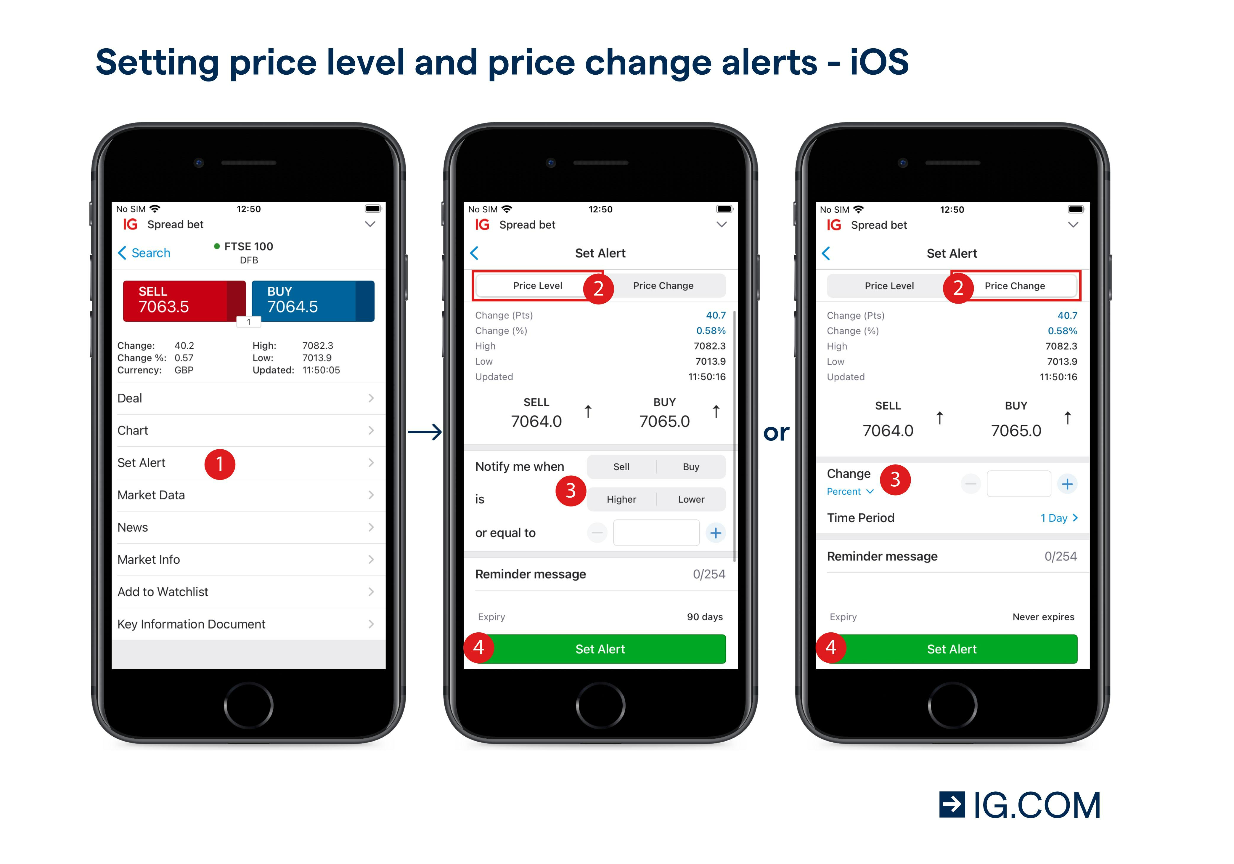 How do I use alerts? - IG UK