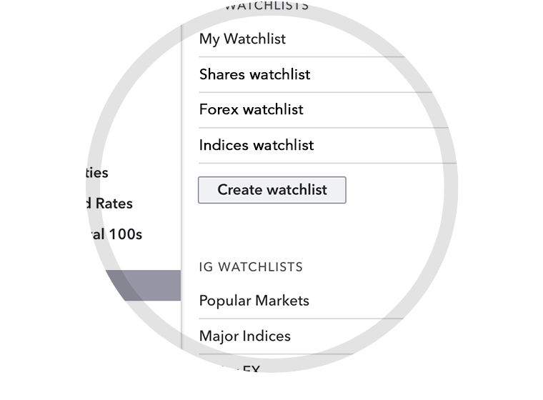 What is a watchlist and how do I create one? - IG UK